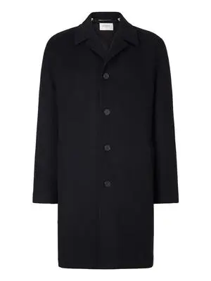 Saint Laurent Knee-length Cashmere Coat - Blue