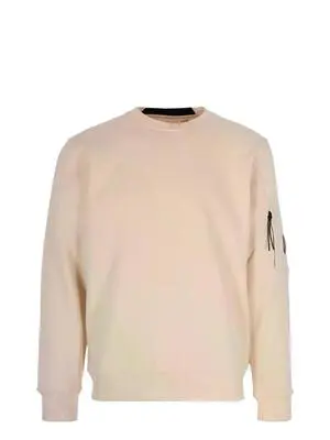 C.P. COMPANY Logo-patch Crew-neck Sweatshirt - Neutrals