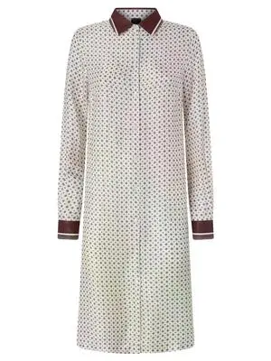 Pinko Patterned Shirt Dress - Neutrals