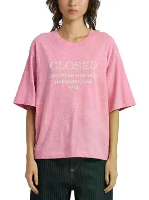 Closed Logo-print T-shirt - Pink