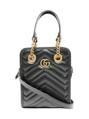 Gucci Mini Gg Marmont Bag - Black