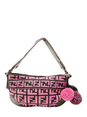 Fendi Zucca-pattern Shoulder Bag - Pink