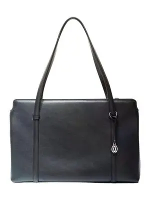 CARTIER Cabochon Leather Tote Bag - Black