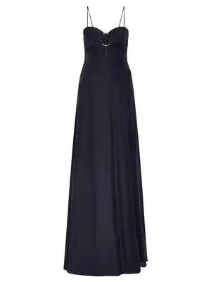 Rebecca Vallance Buckle-detail Maxi Dress - Blue
