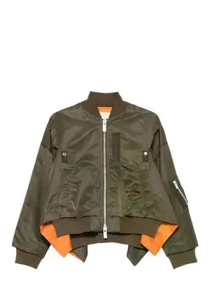 Sacai Zip-up Bomber Jacket - Green