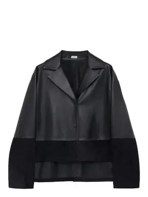 Loewe Paneled Button-up Blouse - Black