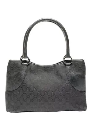 Gucci Gg Canvas Handbag - Black