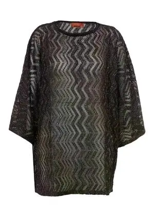 Missoni Sequin Knitted Kaftan - Black