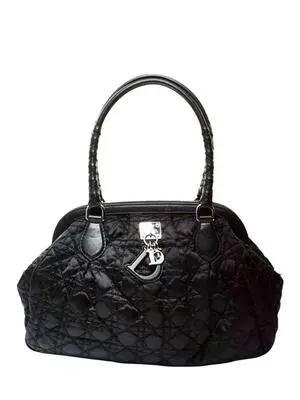 Dior 2008 Cannage Lovely Shoulder Bag - Black