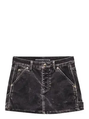 Alexander Wang High Rise Carpenter Skort - Grey