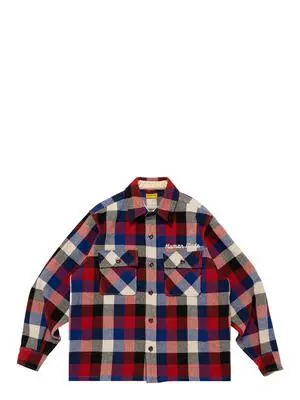 HUMAN MADE Wool Check Shirt Jacket - Red