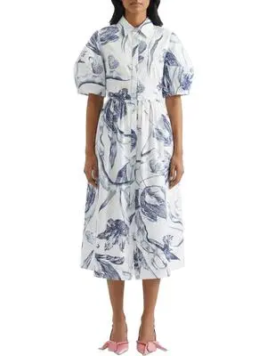 Erdem Printed Dress - White