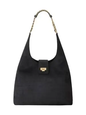 Elisabetta Franchi Shoulder Bag With Chain Strap - Black