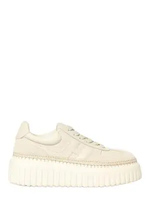 Hogan Lace Up Sneakers - White