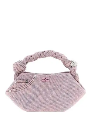 GANNI Textured Handbag - Pink