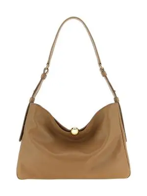 Furla Leather Shoulder Bag - Camel