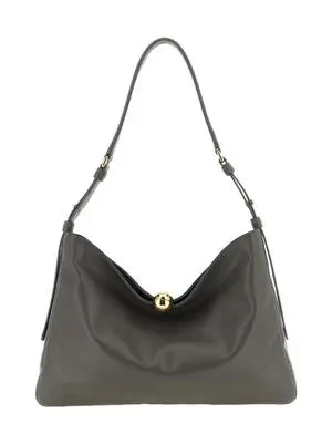 Furla Leather Shoulder Bag - Grey