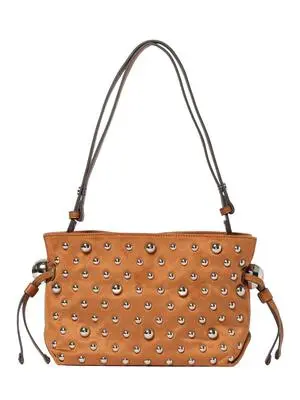 Liu Jo Studded Shoulder Bag - Brown