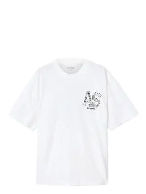ALLSAINTS Mixtape Relaxed-fit Cotton T-shirt - Optic White