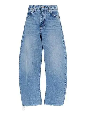 FRAME The Bubble Crop-leg Denim Jeans - Rapture Raw Fray