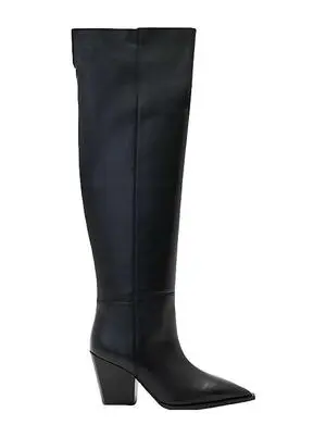 ALLSAINTS Reina Leather Knee-high Boots - Black