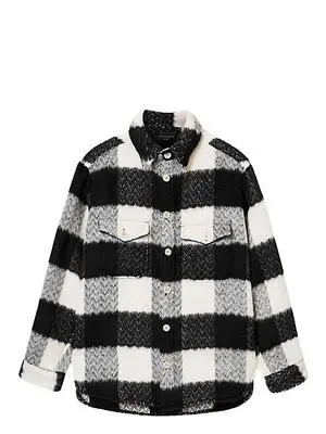 ALLSAINTS River Checked Woven Shirt Xxl - Black/white