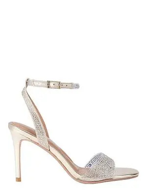 Carvela Positano Vinyl Heeled Sandals - Gold