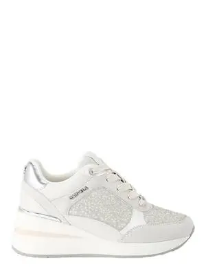 Carvela High-rise Faux-leather Trainers - White