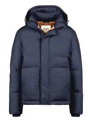 TOD'S Hooded Down Jacket - Blue