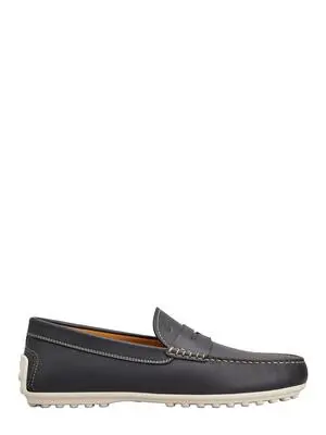 TOD'S City Gommino Leather Loafers - Grey