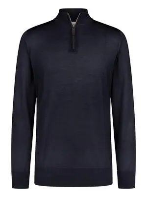 TOD'S Half-neck Wool Pullover - Blue