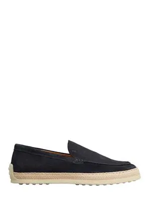 TOD'S Suede Slipper Loafers - Blue