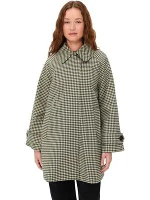 Barbour Kennedy Check Showerproof Jacket - Sage Houndstooth/mist