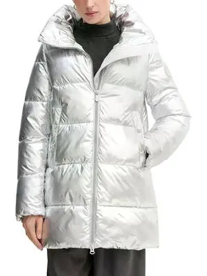 SAVE THE DUCK Gerda Padded Zip Coat - Silver