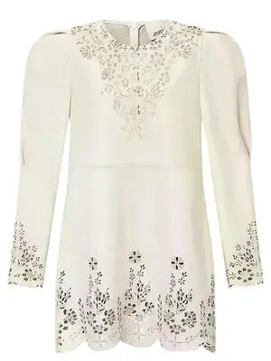 Isabel Marant Étoile Nala Floral Mini Dress - Neutrals
