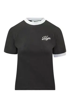 MSGM Ringer T-shirt - Black