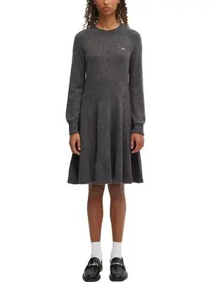 Lacoste Long-sleeve Mini Dress - Grey