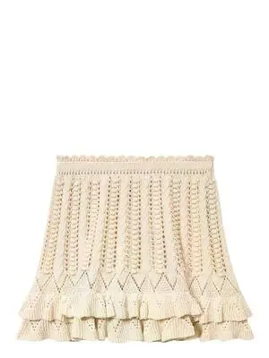 MARANT ETOILE Nelle Mini Skirt - Neutrals