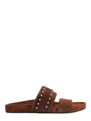 GIUSEPPE ZANOTTI Ryan Studded Double-banded Sandals - Brown