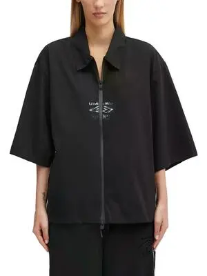Rains Piping Zip-up Shirt - Black