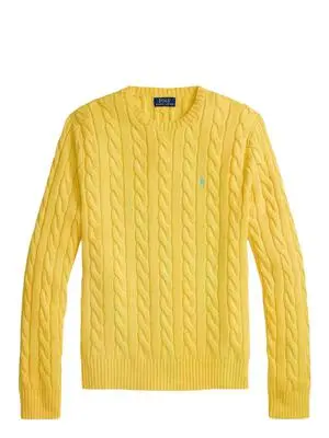 Polo Ralph Lauren Cable-knit Sweater With Embroidery - Yellow