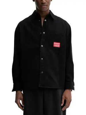 SPRAYGROUND Logo-appliqué Shirt - Black