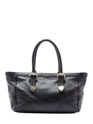 Gucci Leather Signoria Tote Bag - Black