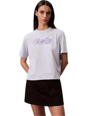 Calvin Klein Boxy T-shirt - Ancient Water