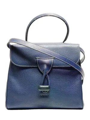 Loewe 1990s Leather Tote Bag - Blue