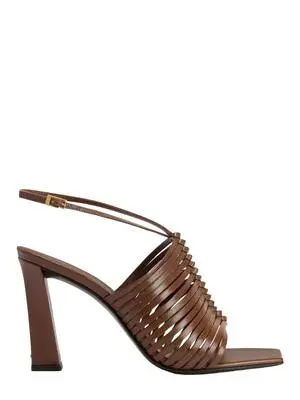 GIUSEPPE ZANOTTI Jane Square-toe Sandals - Brown