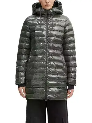 Rains Lohja Curve W3t3 Hooded Quilted Coat - Grey