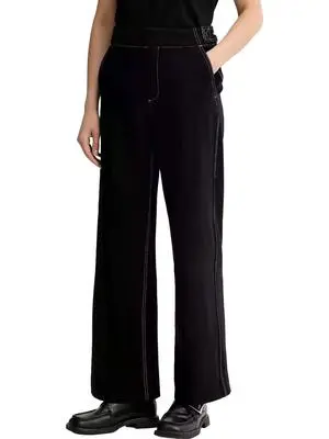 Rag & Bone Contrast-stitching Trousers - Black