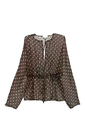 P.a.r.o.s.h Polka-dot Blouse - Brown
