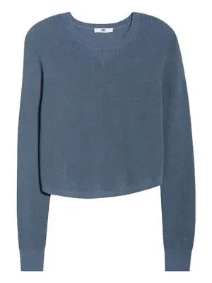 Lunya Silkthermal Knit Crewneck Top - Harbor Indigo
